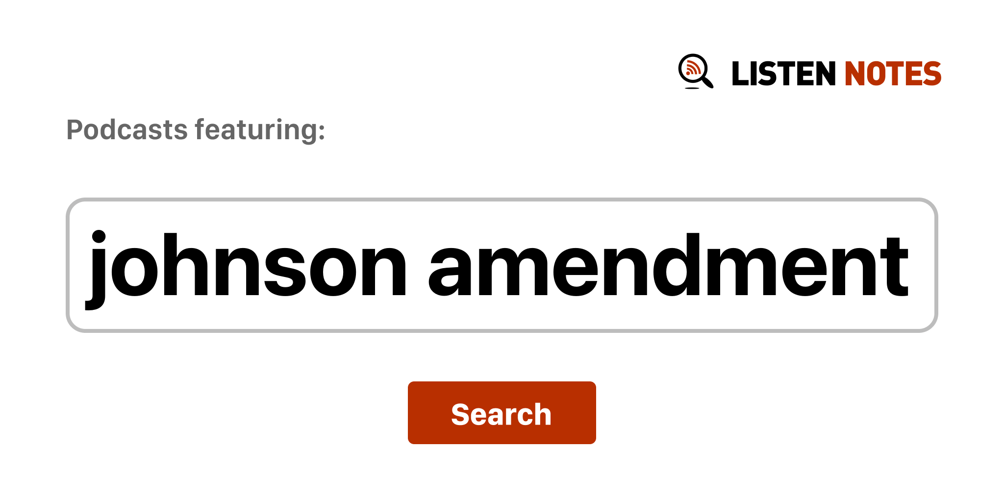 Johnson Amendment - Top podcast episodes